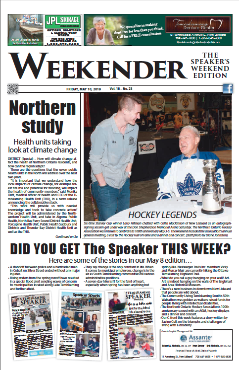 The Weekender - May 10, 2019 - The Temiskaming Speaker