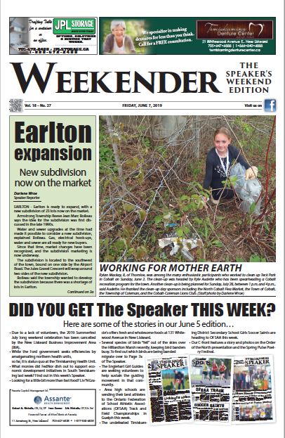The Weekender June 7, 2019 - The Temiskaming Speaker