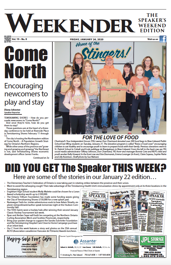 The Weekender January 24, 2020 - The Temiskaming Speaker