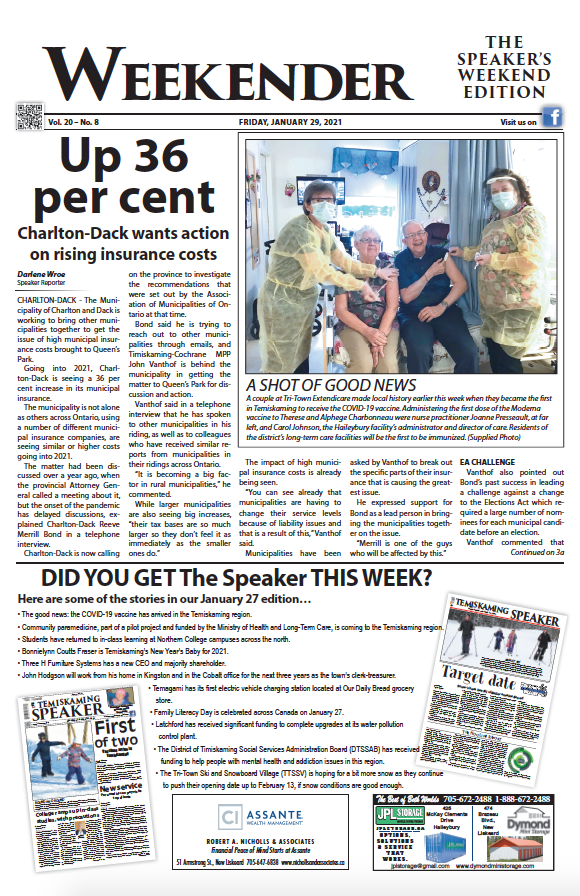 The Weekender January 29, 2021 - The Temiskaming Speaker