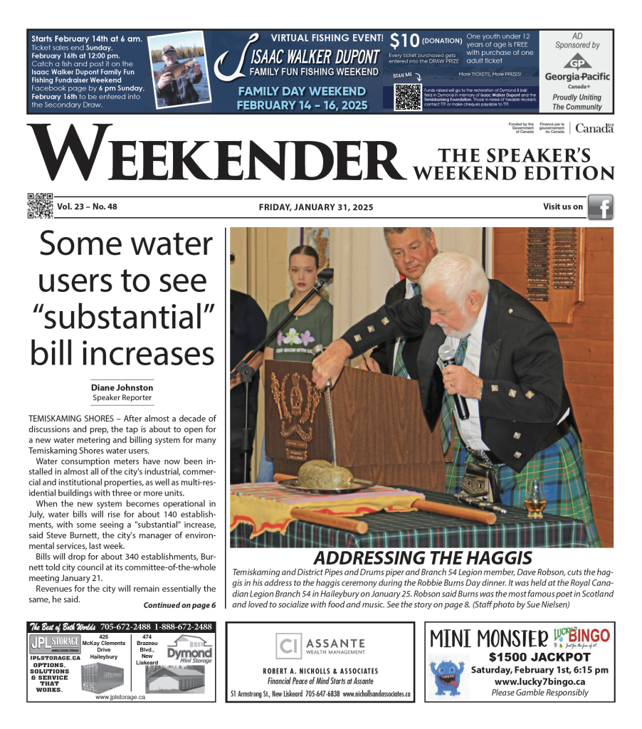 The Weekender January 30 2025 - The Temiskaming Speaker