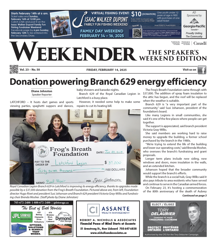 The Weekender February 14 2025 - The Temiskaming Speaker