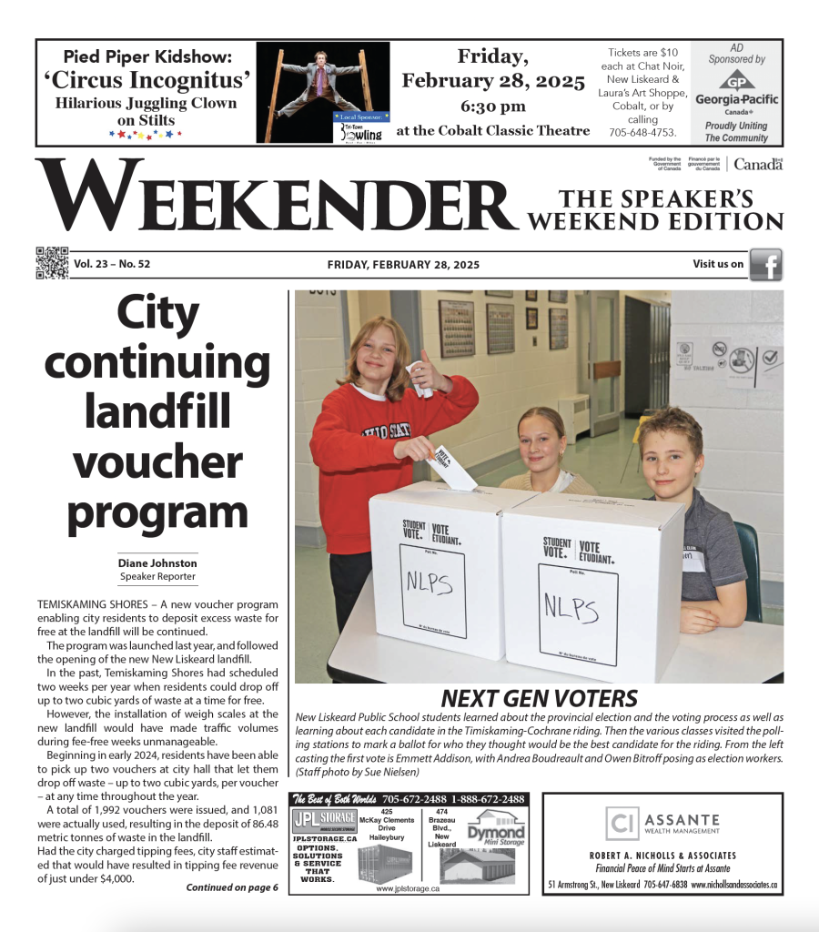 The Weekender February 28 2025 - The Temiskaming Speaker