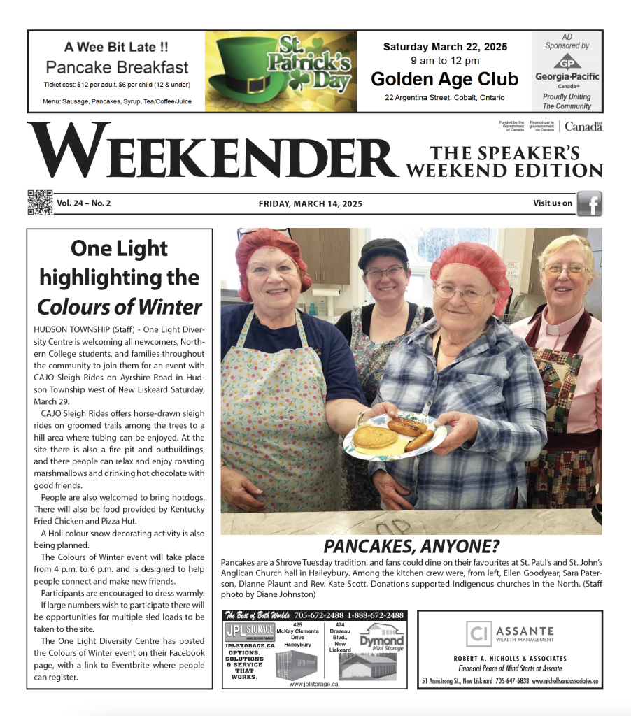 The Weekender, March 14, 2025 - The Temiskaming Speaker