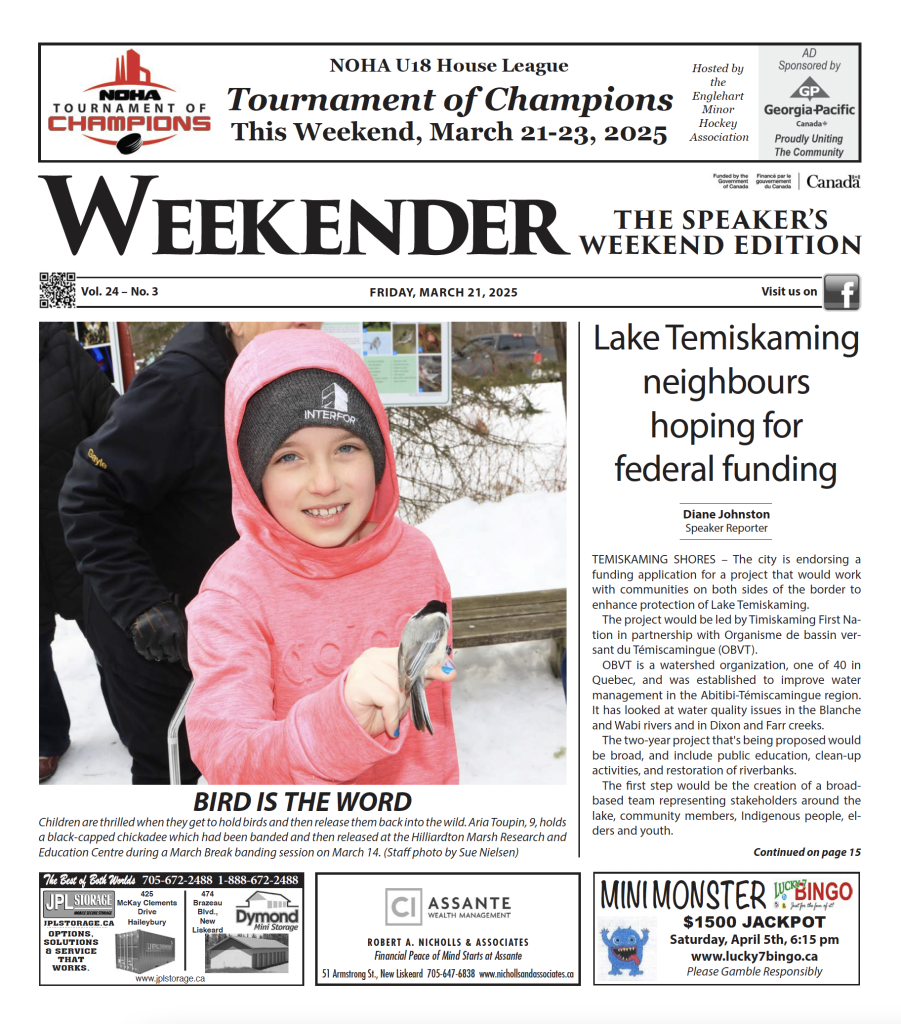 The Weekender, March 21, 2025 - The Temiskaming Speaker