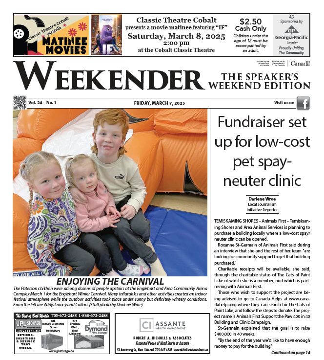 The Weekender, March 7, 2025 - The Temiskaming Speaker