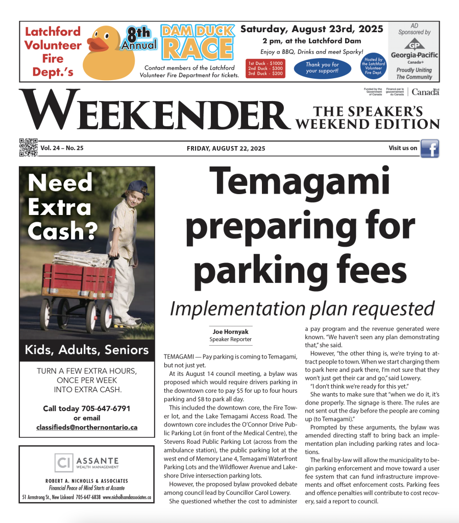 The Weekender, August 22, 2025 - The Temiskaming Speaker